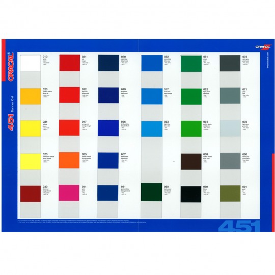 ORACAL 451 Film Spécial Banderoles - SDAG Adhésifs