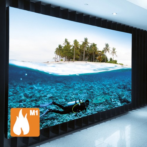 HP-LFAB | TEXTILE POLYESTER BLANC MAT - 218 g/m² - CLASSÉ FEU