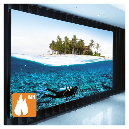 HP-LFAB | TEXTILE POLYESTER BLANC MAT - 218 g/m² - CLASSÉ FEU