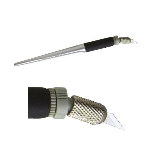 STYLET ALU/GRIP LAME ROTATIVE 140MM