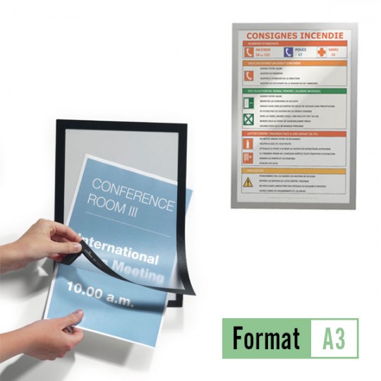 DURAFRAME® | Cadre d'affichage mural pour documents au format A3